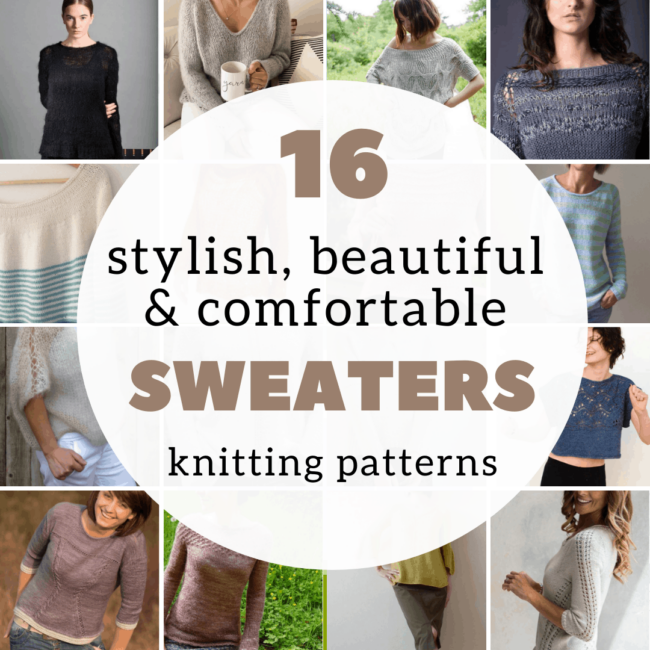16 Stylish Sweater Knitting Patterns that are as Beautiful as they are ...