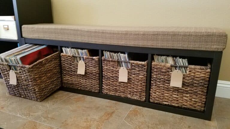 IKEA Hacks & Ideas for Vinyl Record Storage - Make Calm Lovely